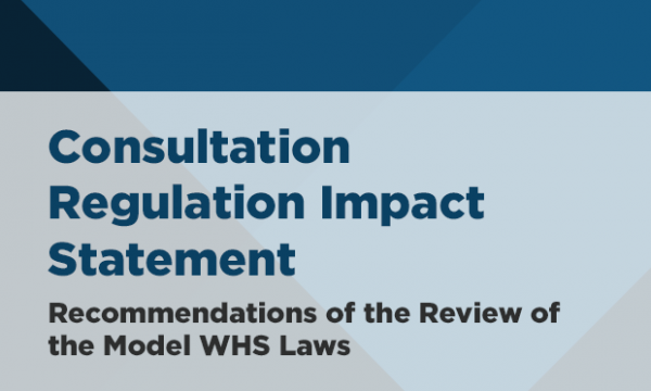 Consultation RIS—Recommendations of the 2018 Review of the Model WHS ...